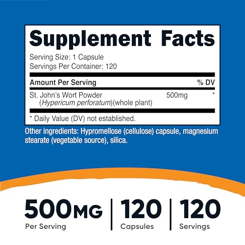 500mg st. john's wort vegetarian capsules
