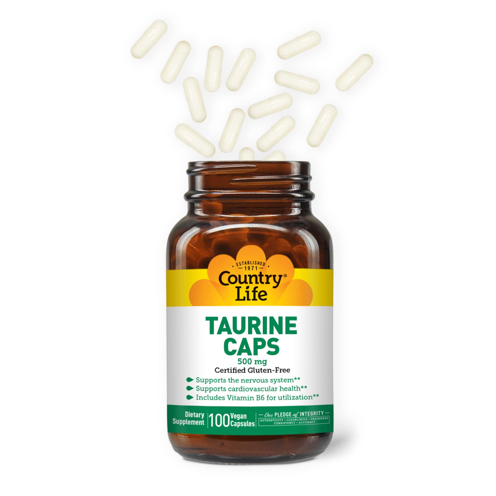 500mg taurine capsules for daily wellness