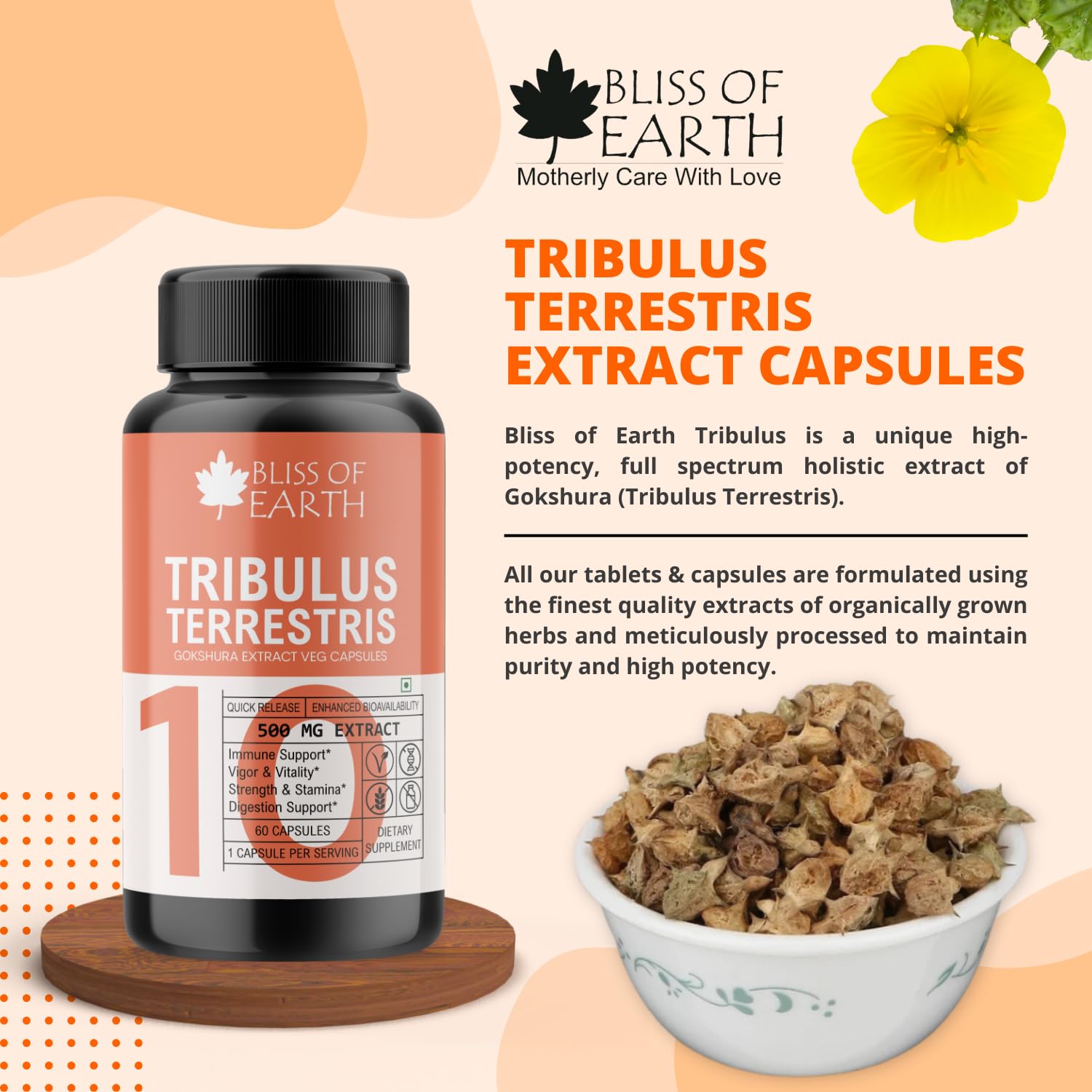500mg tribulus for enhanced performance