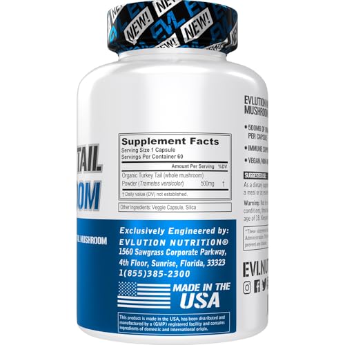 500mg turkey tail mushroom per capsule