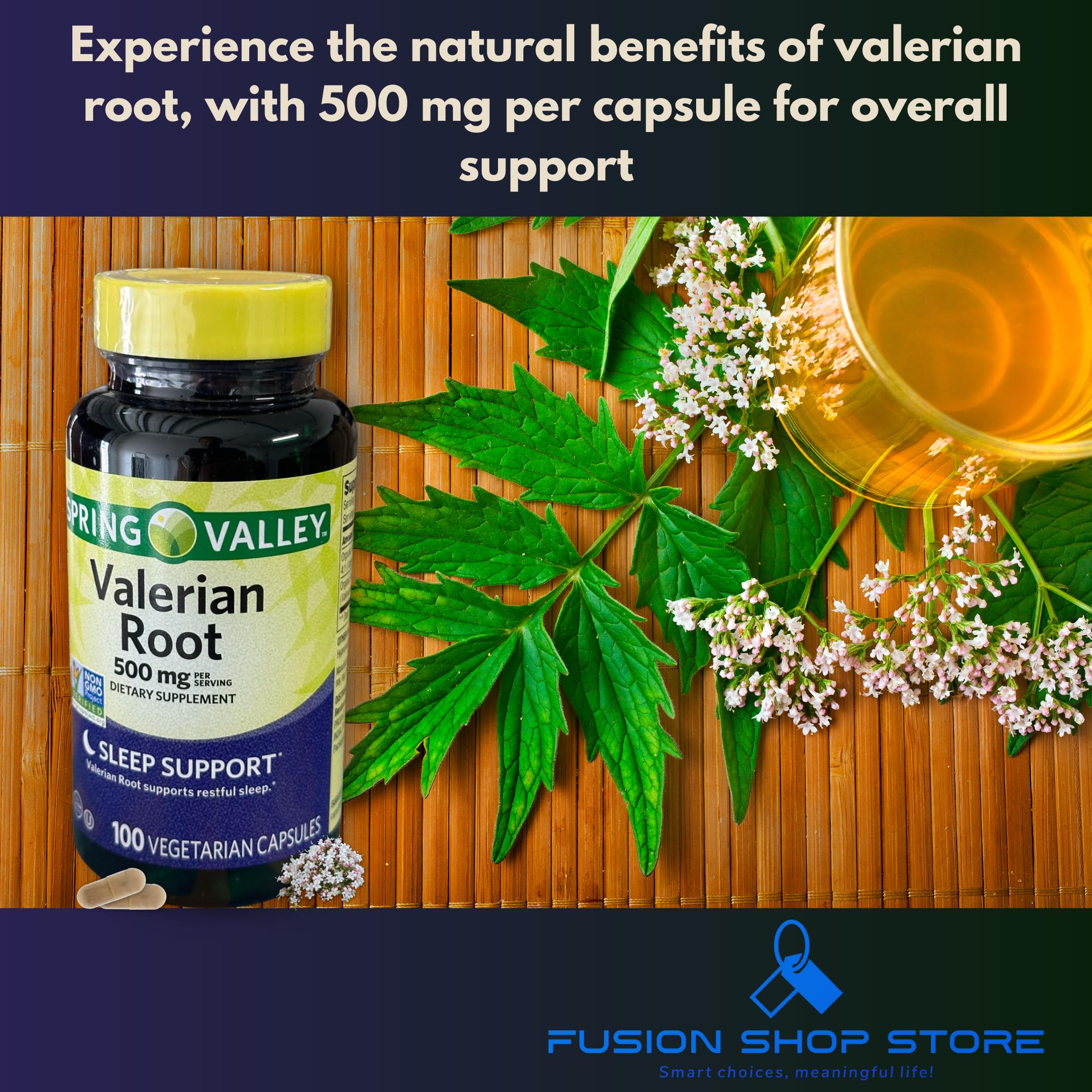 500mg valerian capsules for restful nights