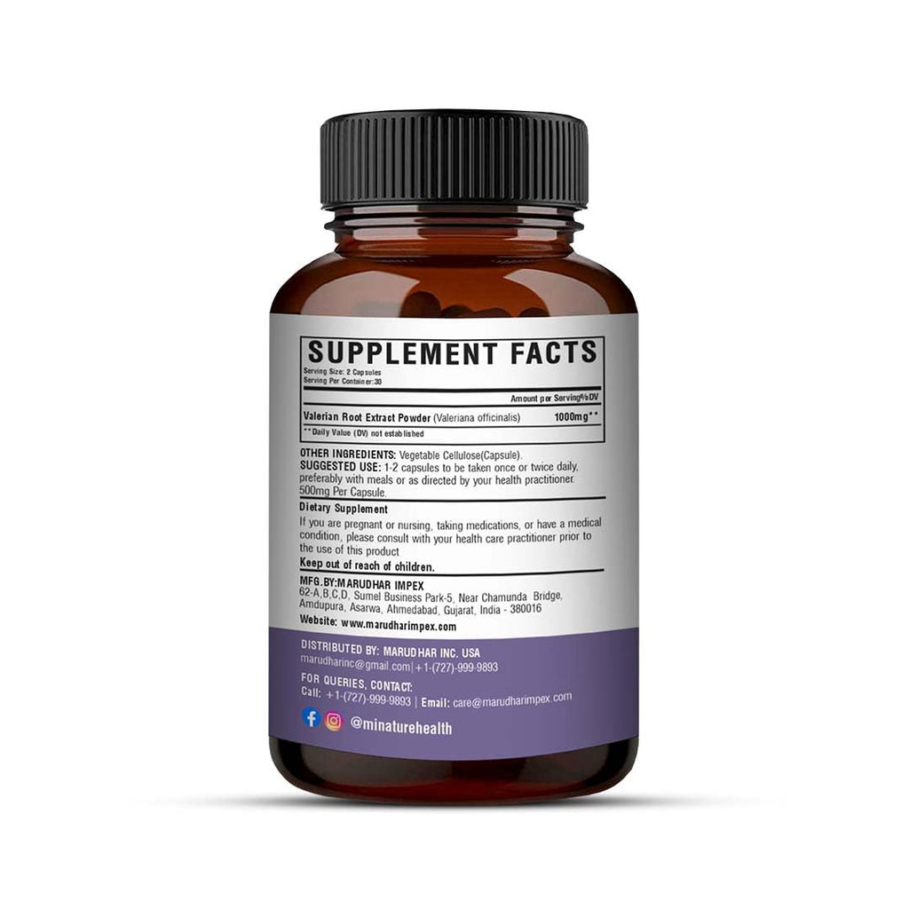 500mg valerian root for sleep