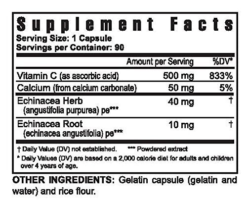 500mg Vitamin C with echinacea