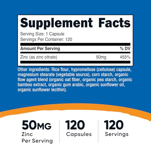 50mg zinc chelate for daily nutrition