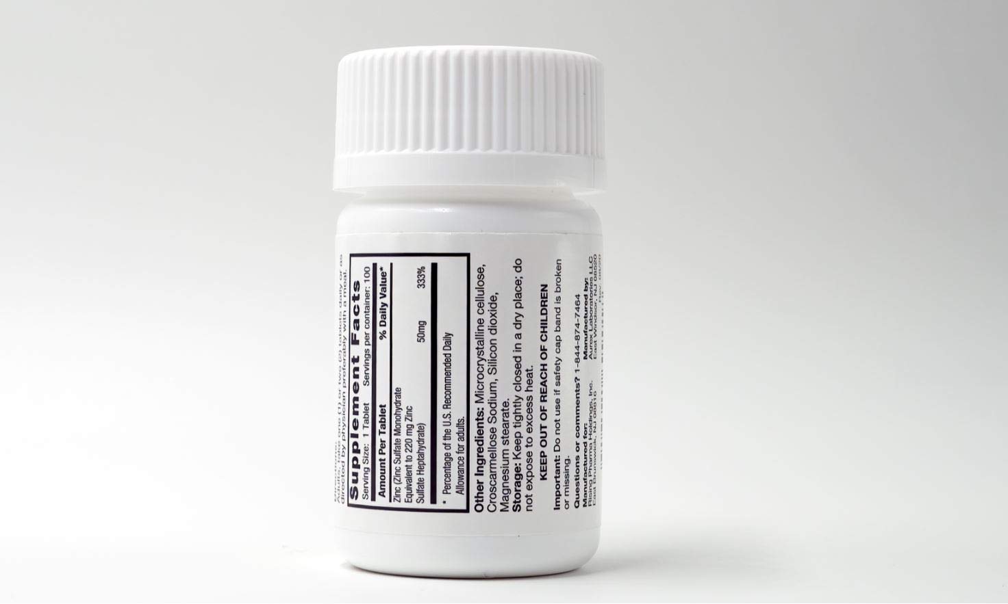 50MG zinc tablets for wellness
