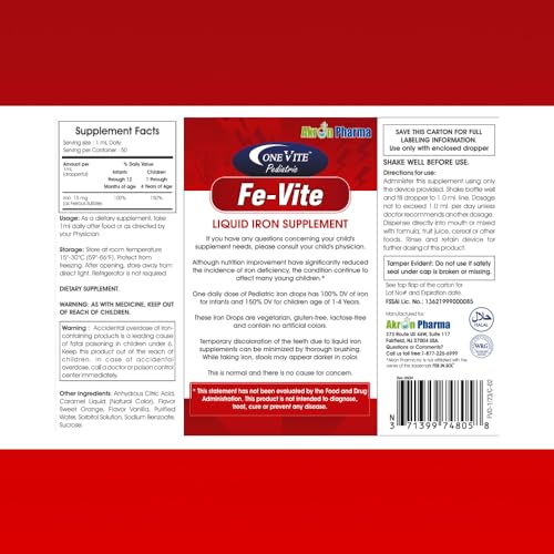 50ml iron supplement for kids