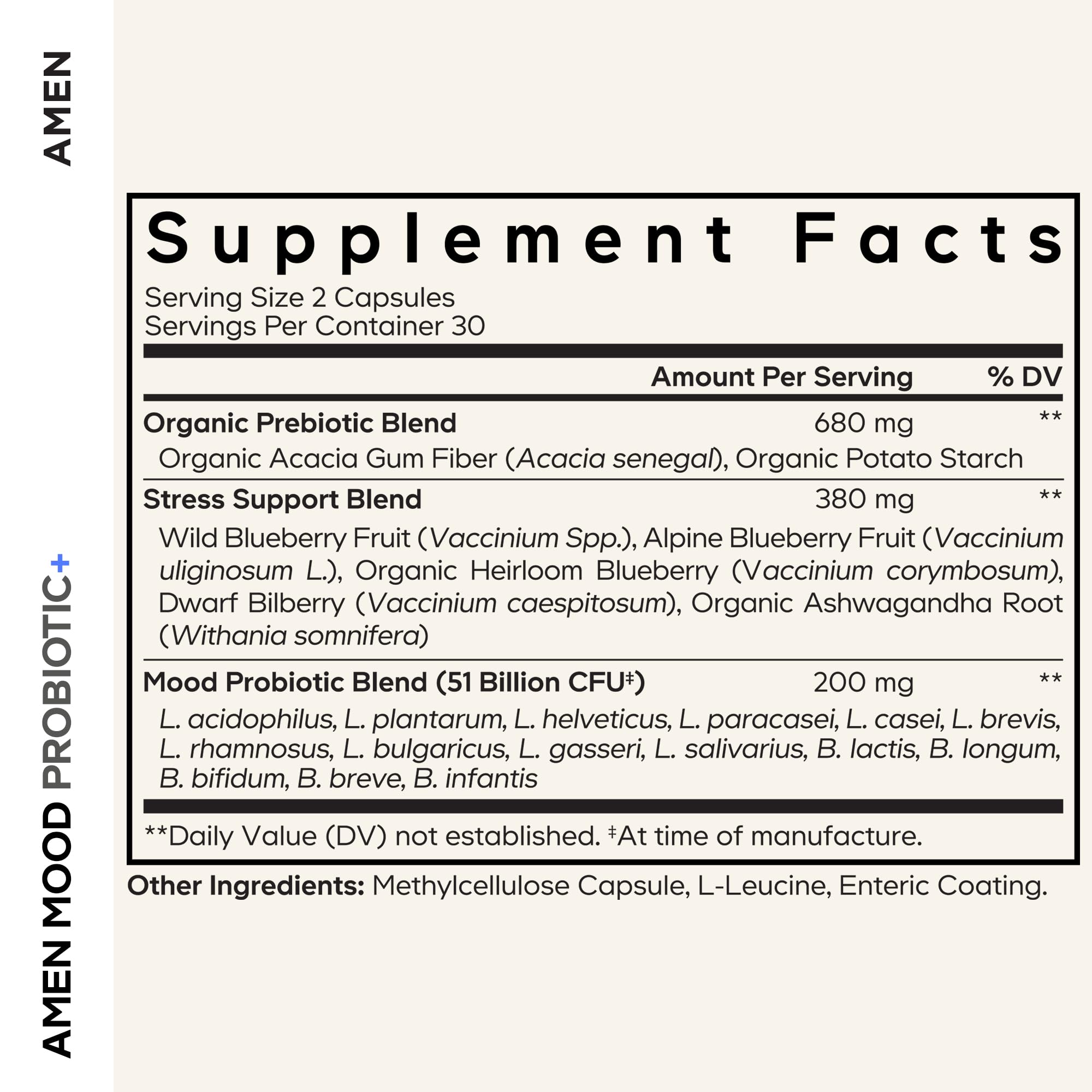 51 billion CFU probiotic supplement