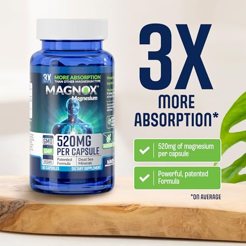 520mg magnesium with Dead Sea minerals