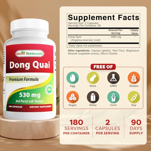 530 mg dong quai herbal remedy