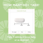 540 tablets of calcium for strong bones