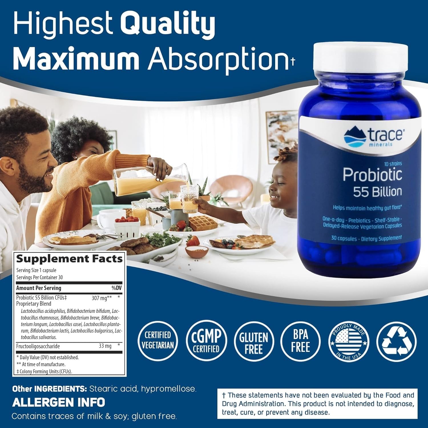 55 billion CFU kids probiotic