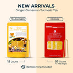 55 count ginger turmeric tea bags