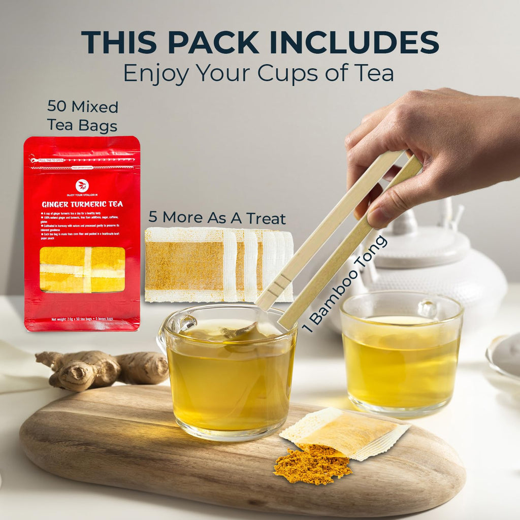 55 count turmeric ginger tea bags