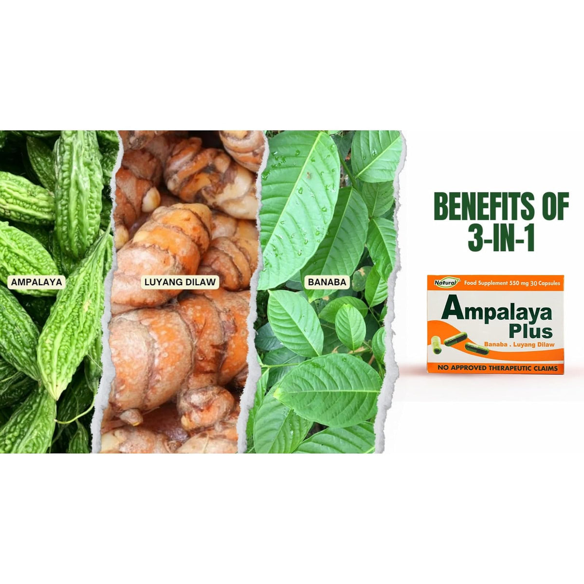 550 mg Ampalaya Plus health benefits