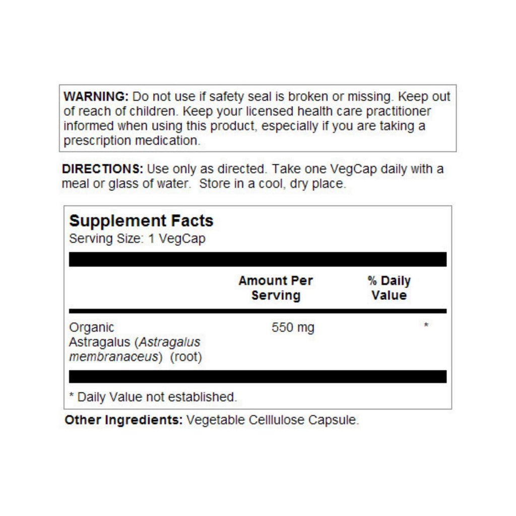 550 mg astragalus root for vitality