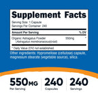 550 mg astragalus supplement benefits