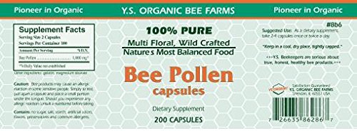 550 mg bee pollen capsules for energy