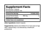 550 mg fennel seed supplement