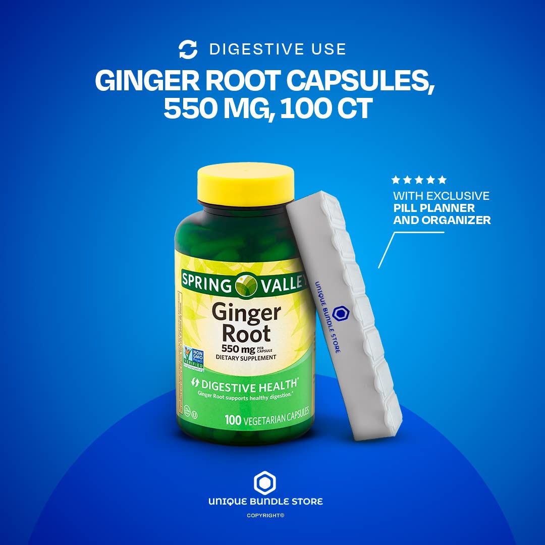 550 MG ginger capsules for wellness