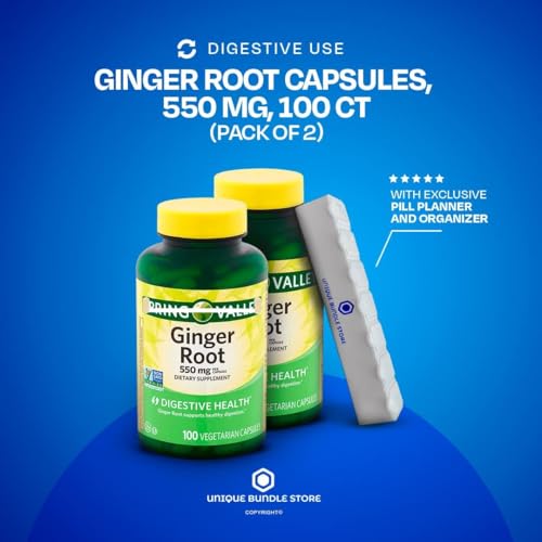 550 MG ginger root for digestion