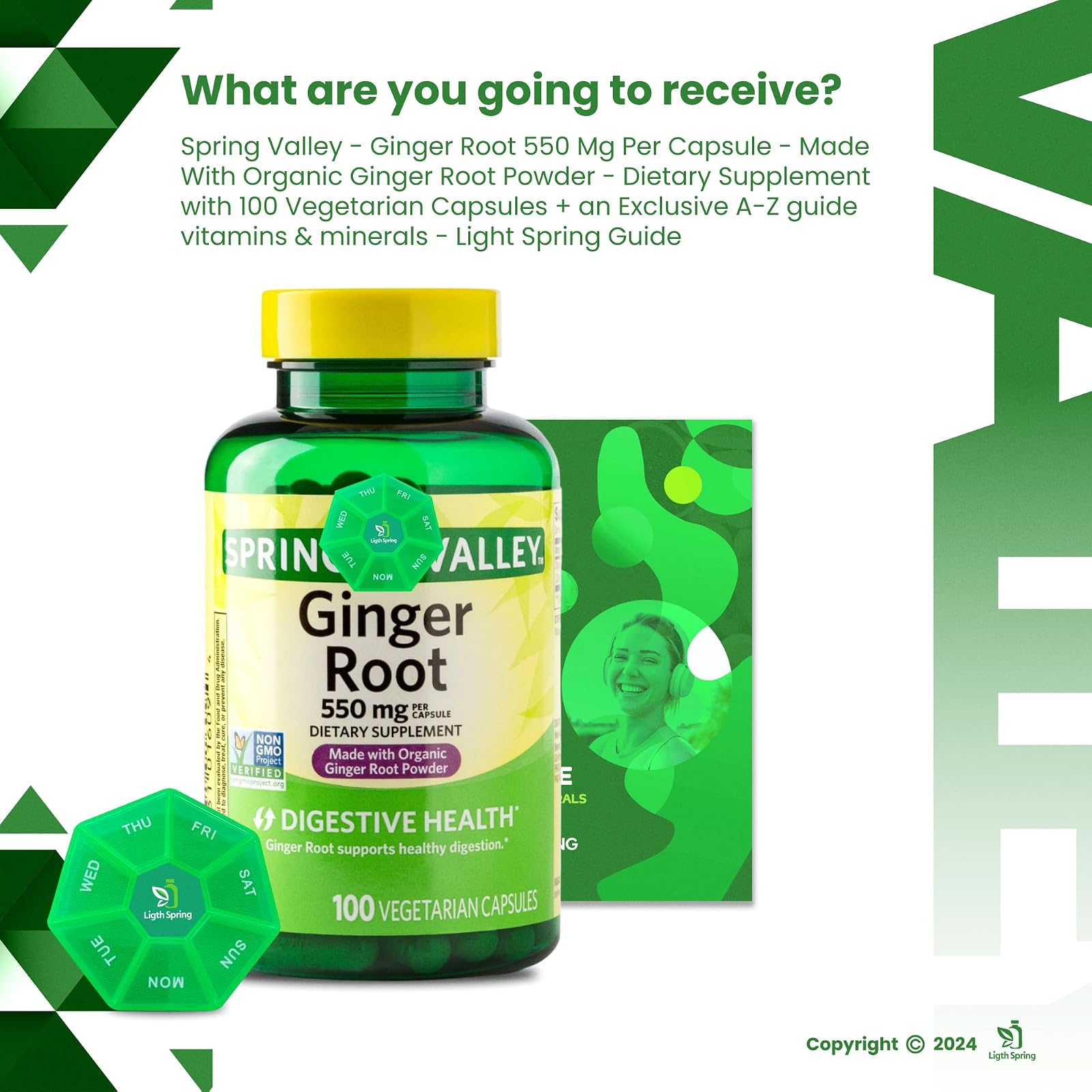 550 mg ginger root supplement