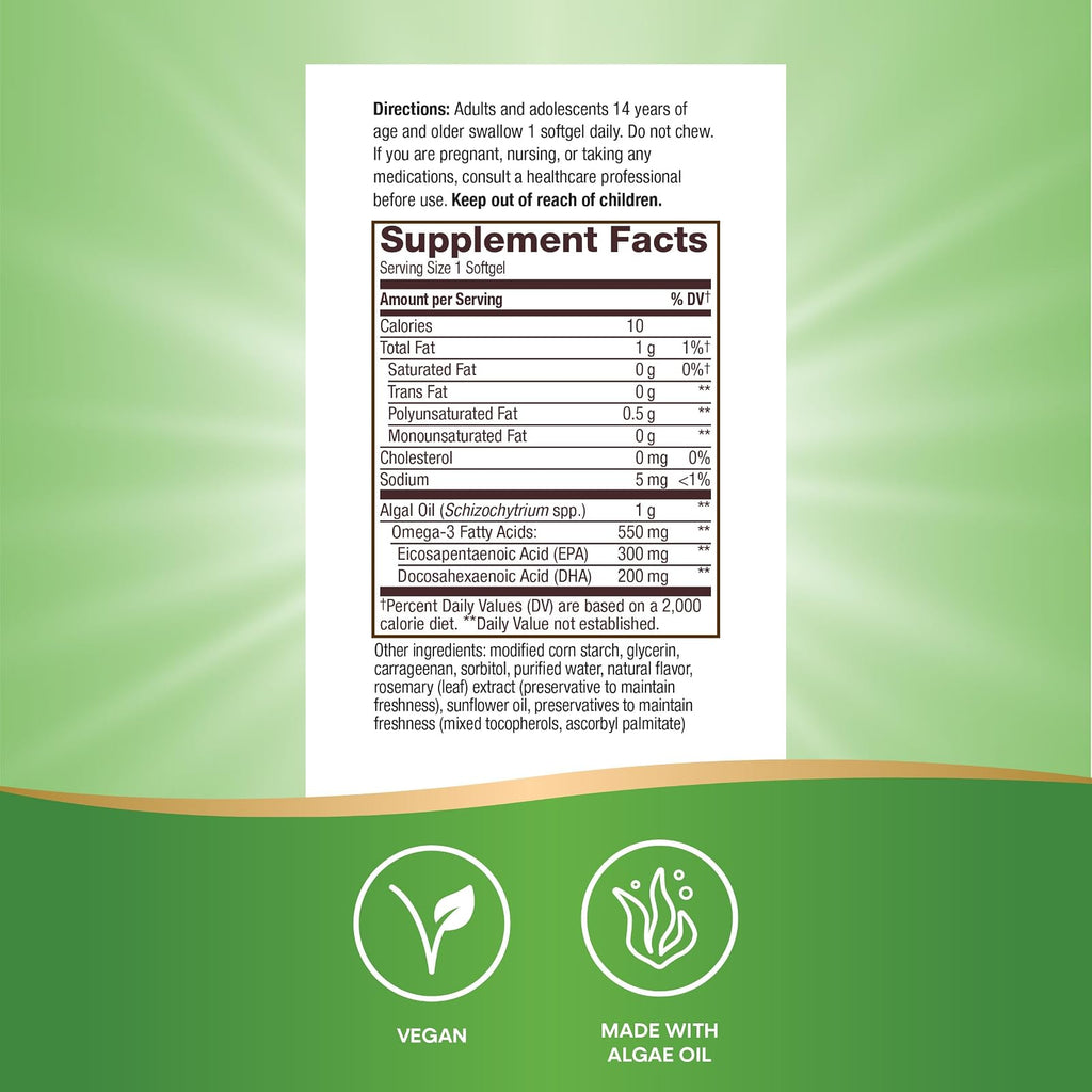 550 mg omega 3 per serving