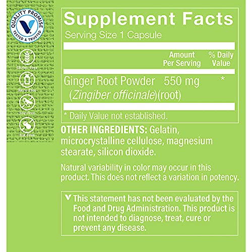 550mg ginger capsules for immunity