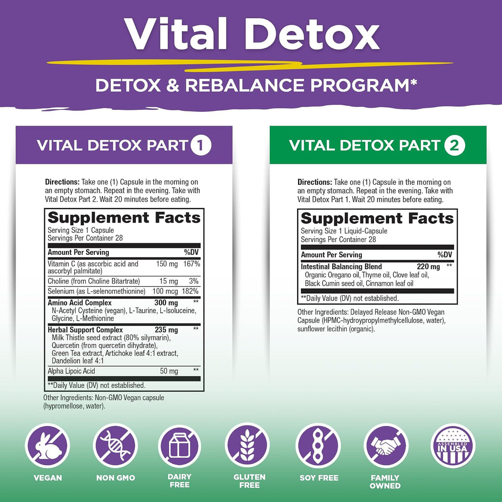56 capsules for daily detox support
