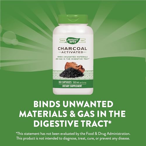 560 mg activated charcoal benefits
