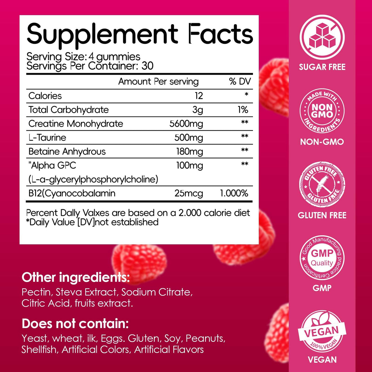 5600 mg creatine gummies for athletes