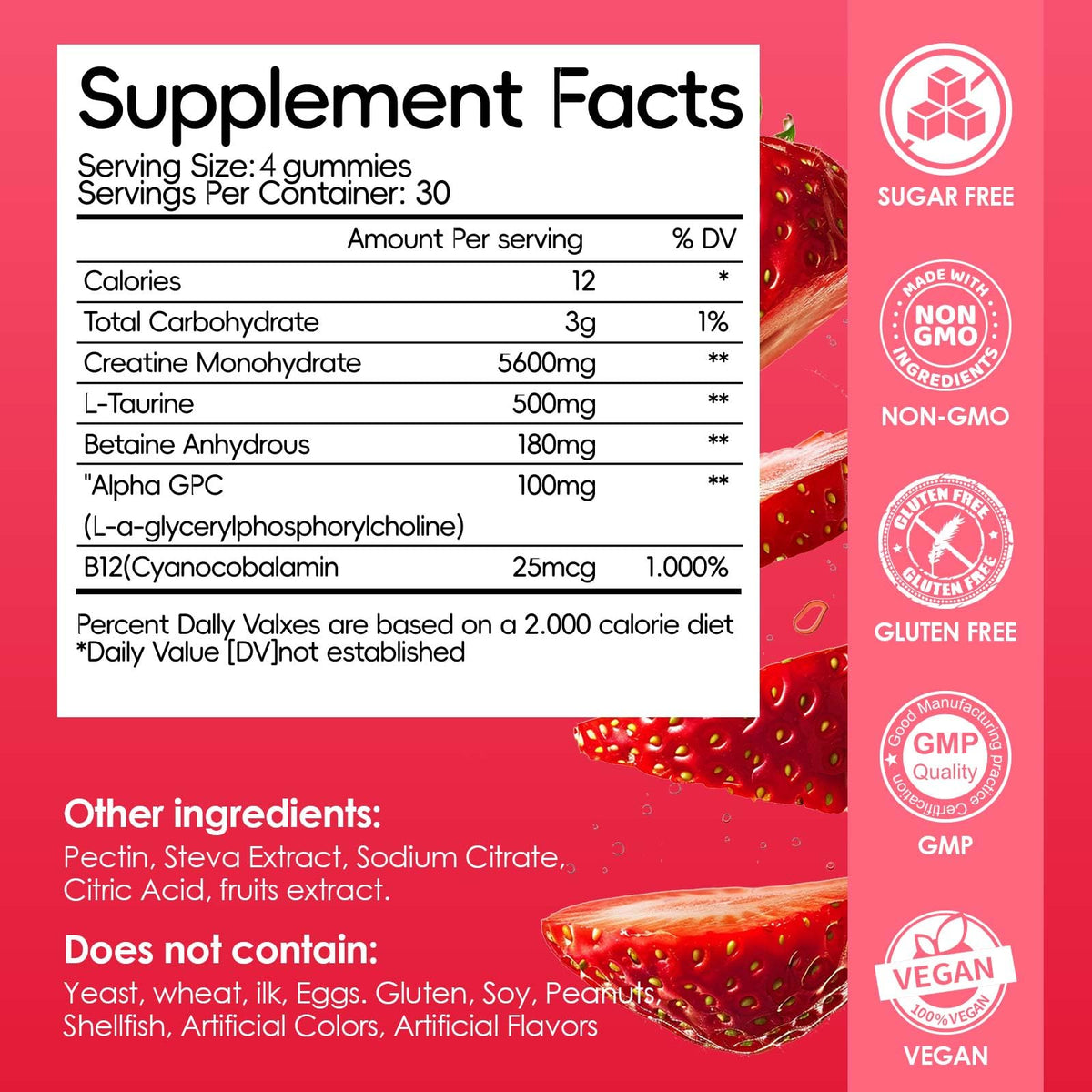 5600 mg creatine gummies for athletes