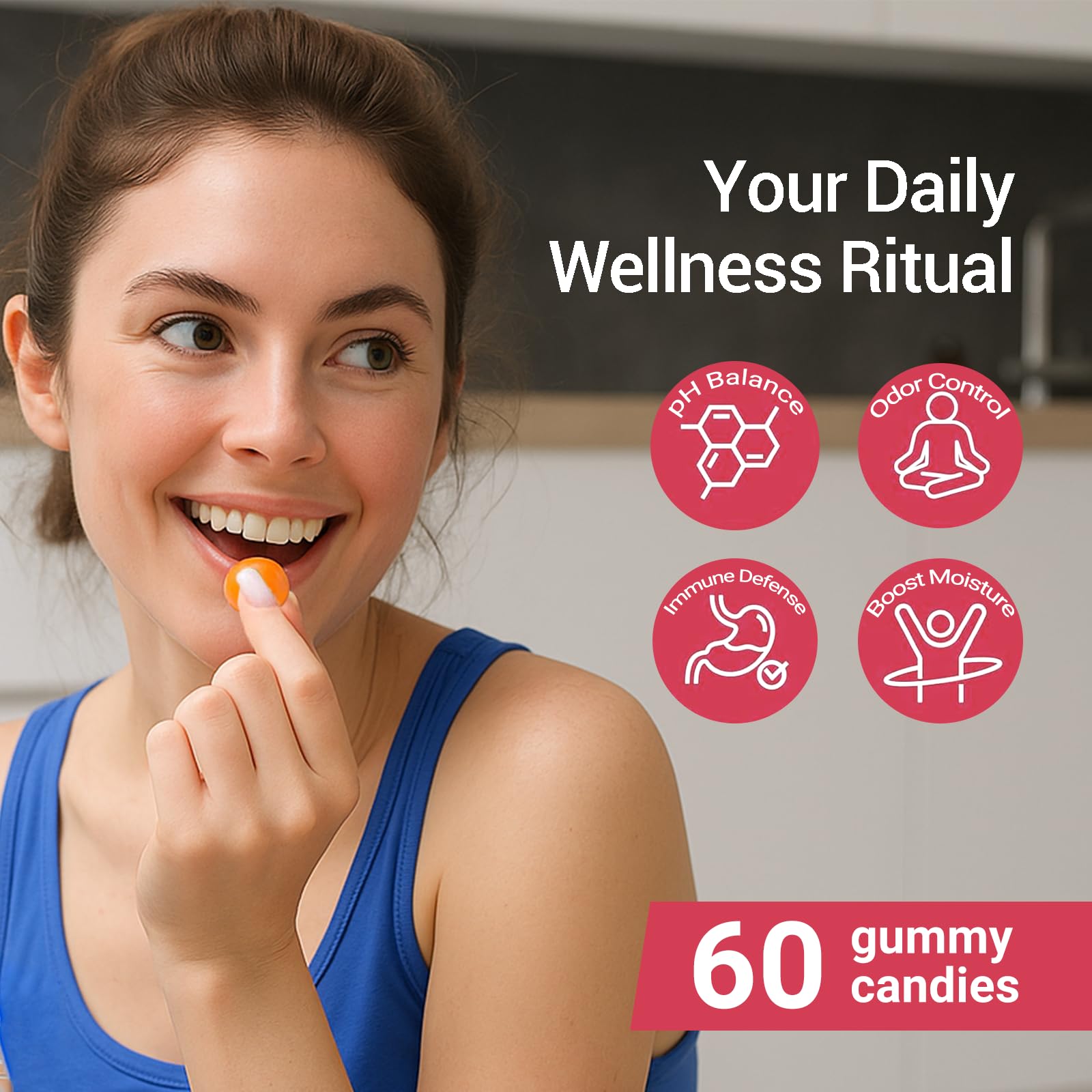 58 count Slippery Kitty gummy probiotics