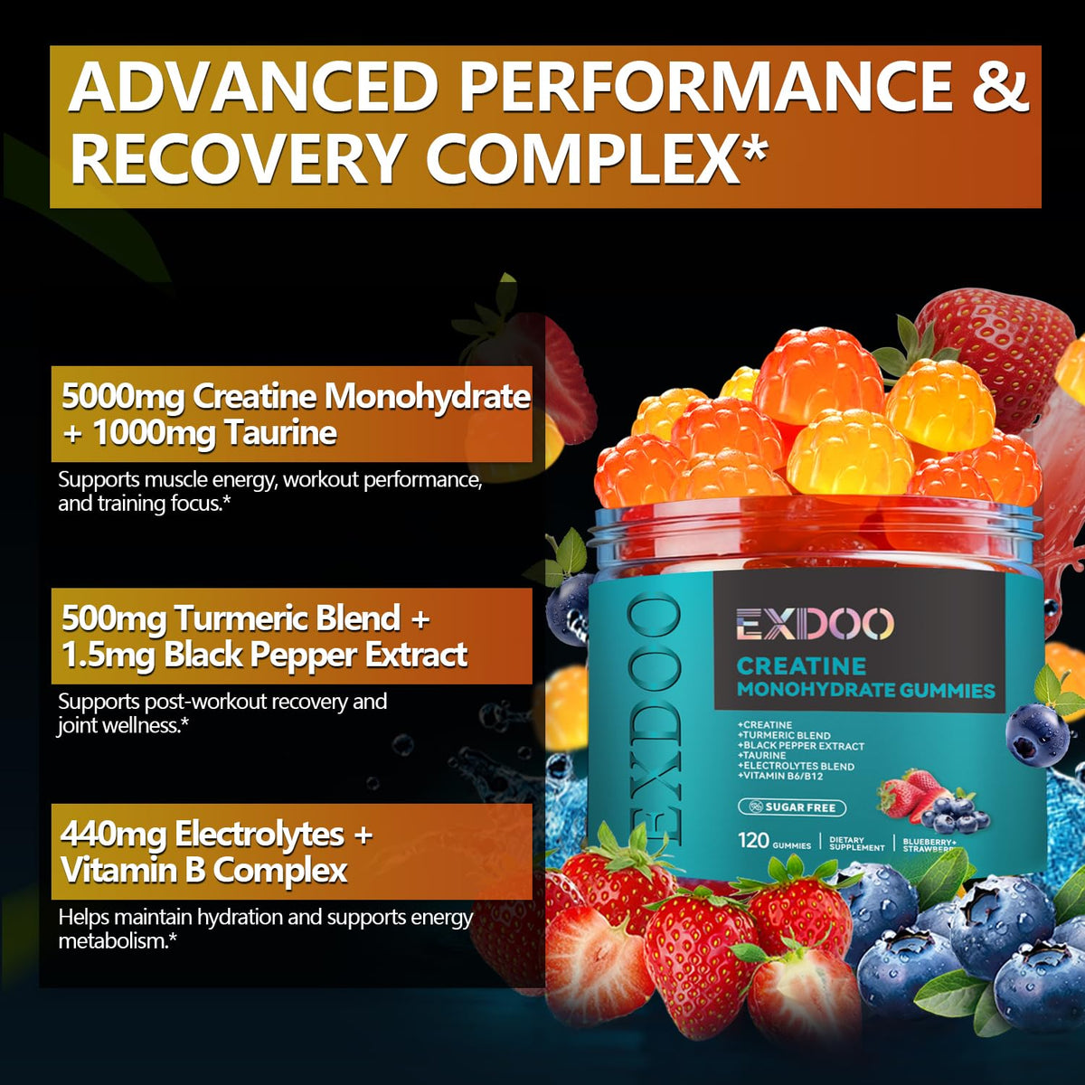 5g creatine gummies for energy boost
