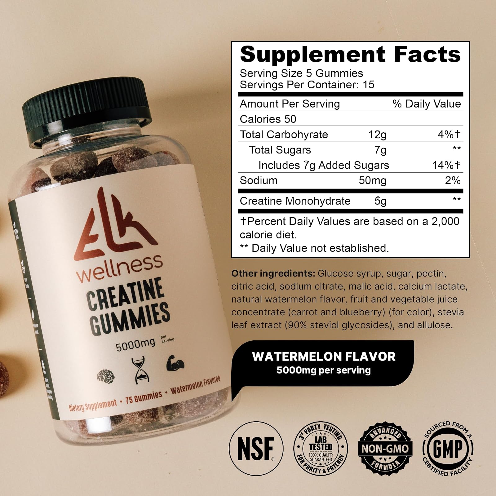 5g creatine gummies for energy