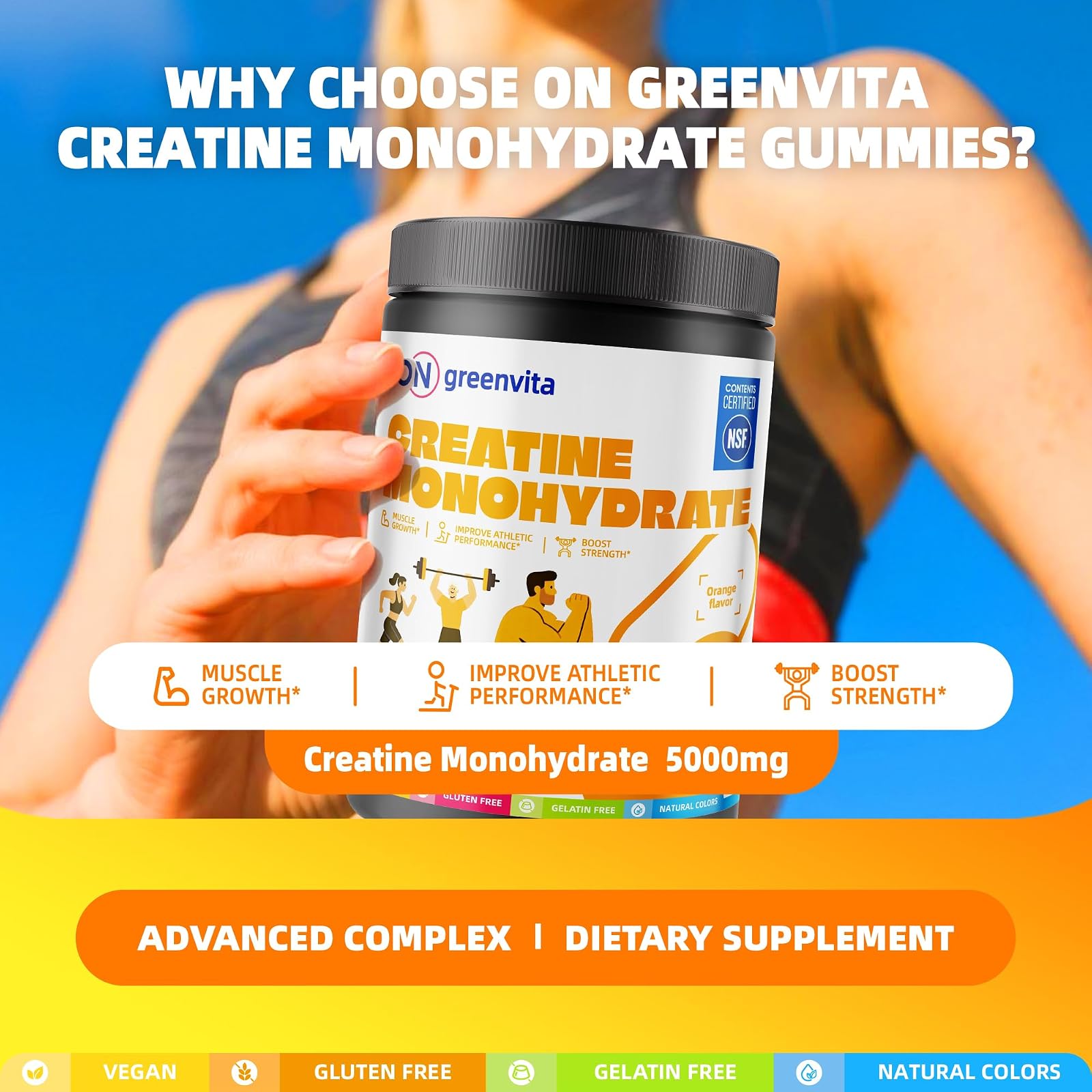 5g creatine gummies for muscle growth