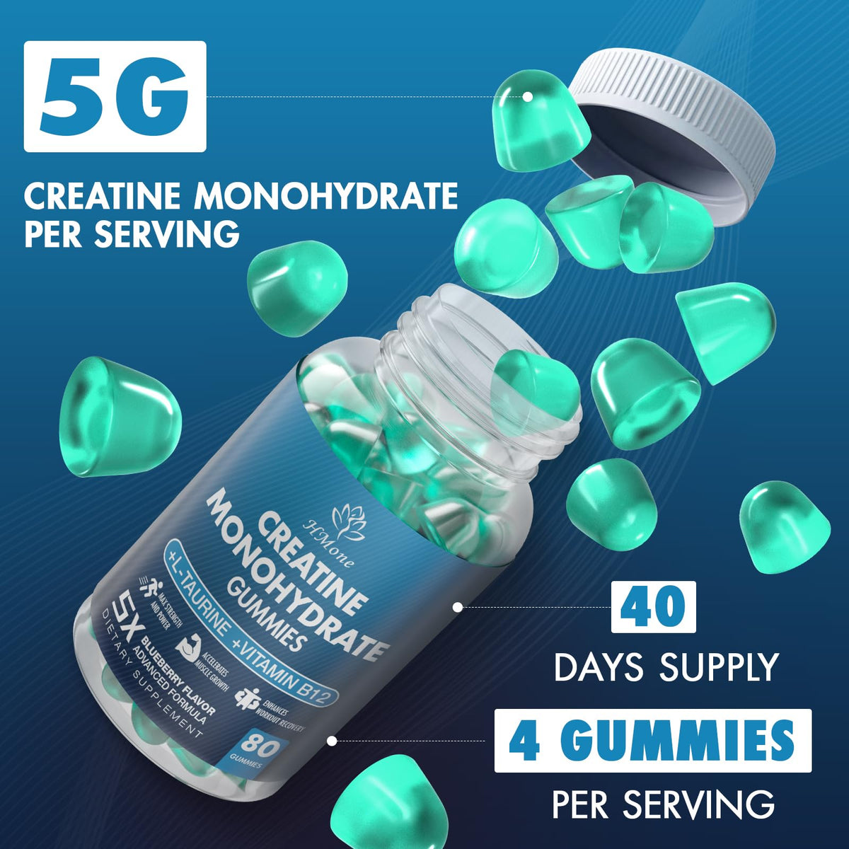 5g creatine gummies for muscle growth