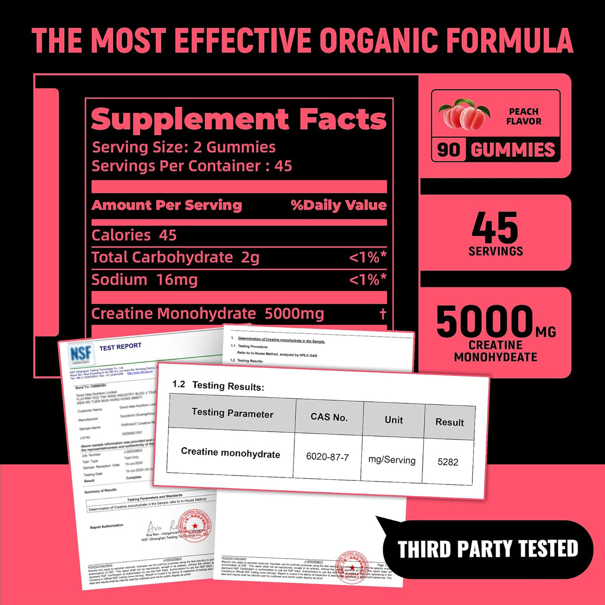 5g creatine gummy for energy