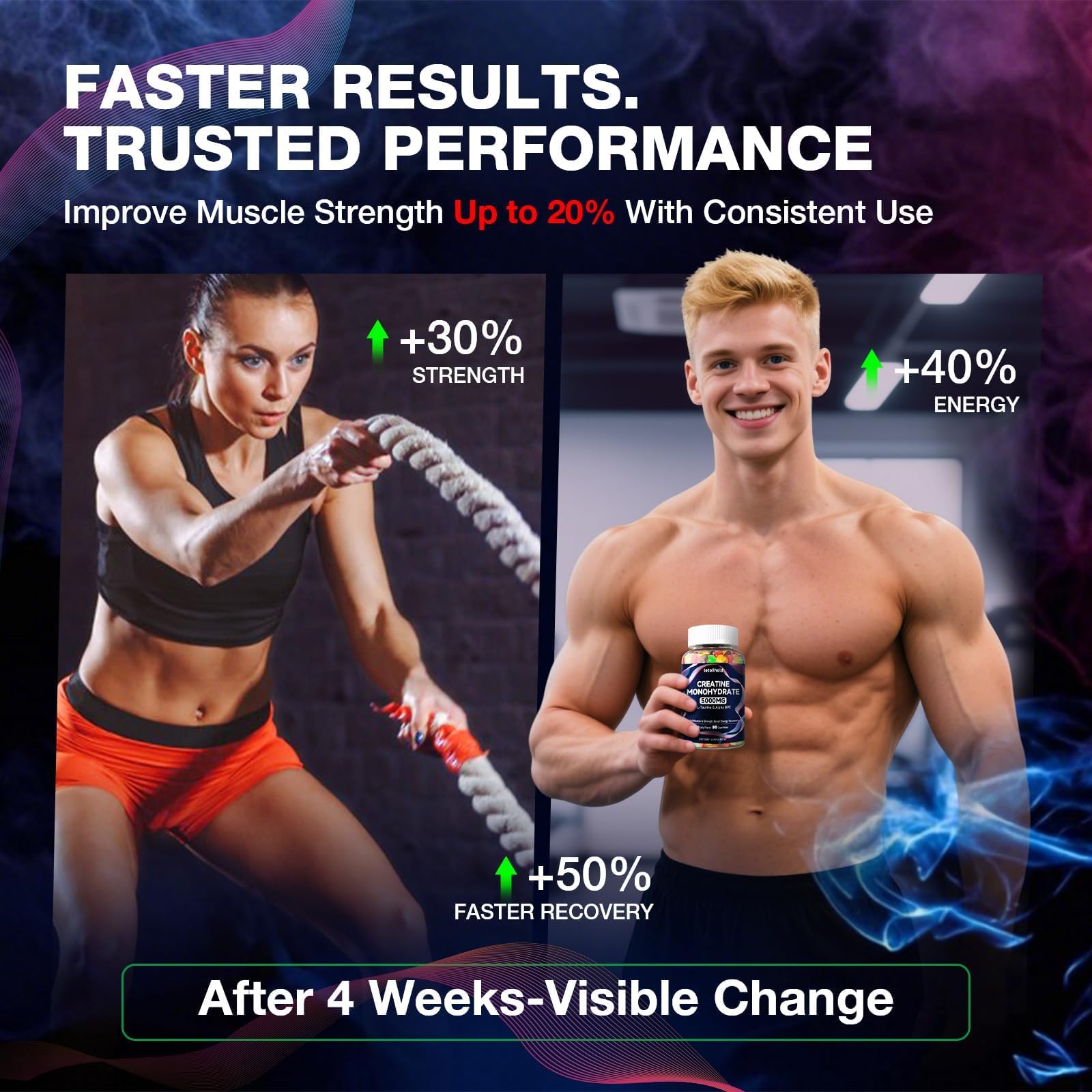 5g creatine monohydrate gummies per serving