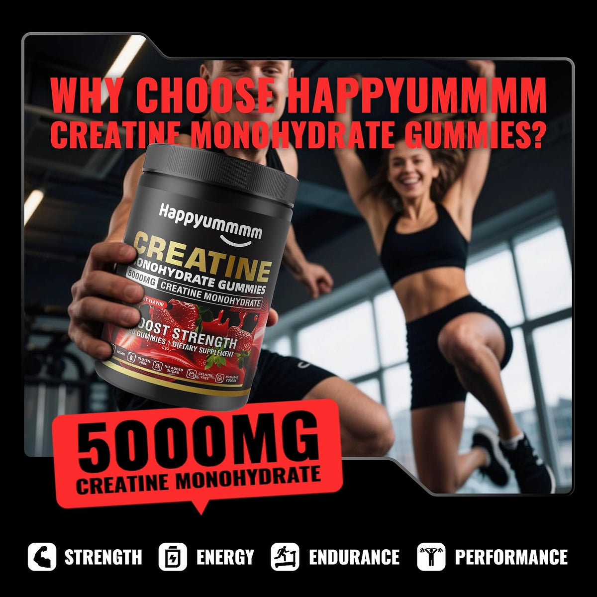 5g creatine monohydrate gummy supplements