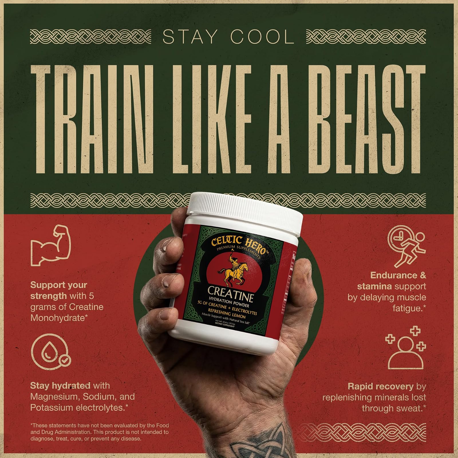5g creatine monohydrate per serving