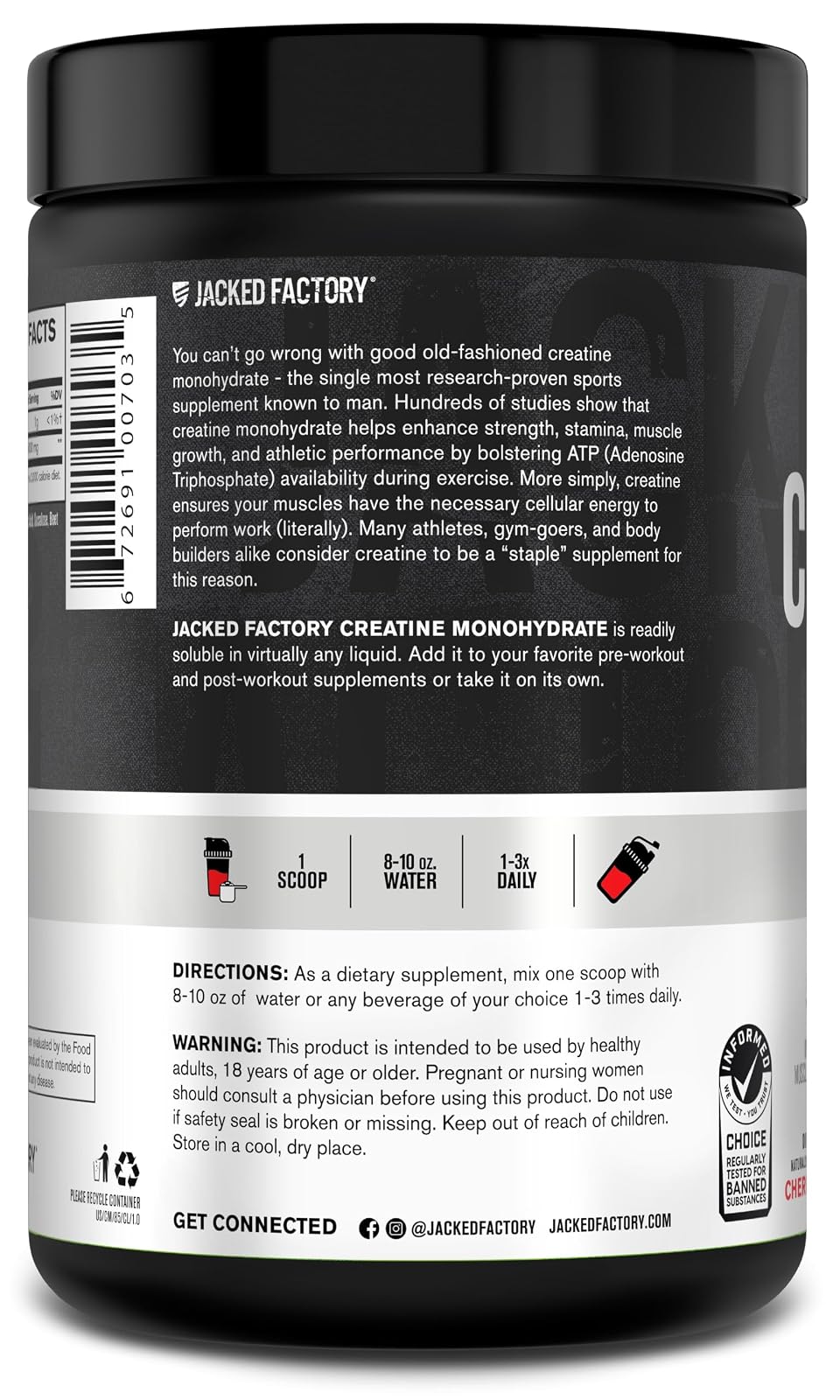 5g creatine per serving for energy
