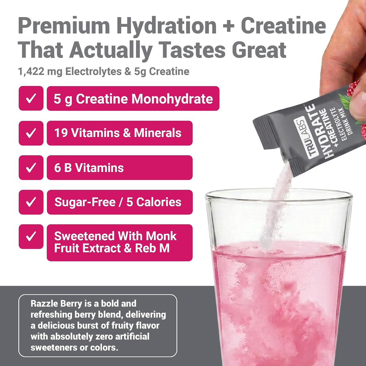 5g creatine stick packs for energy
