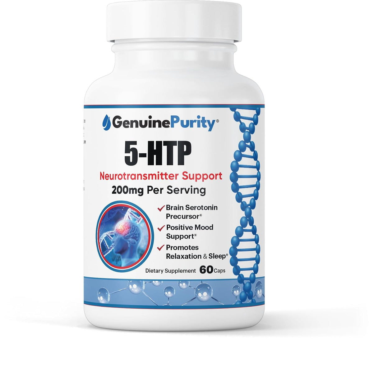 5HTP 200 mg mood support capsules