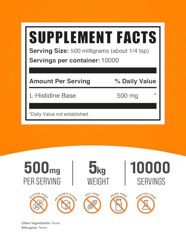 5kg l-histidine bulk supply