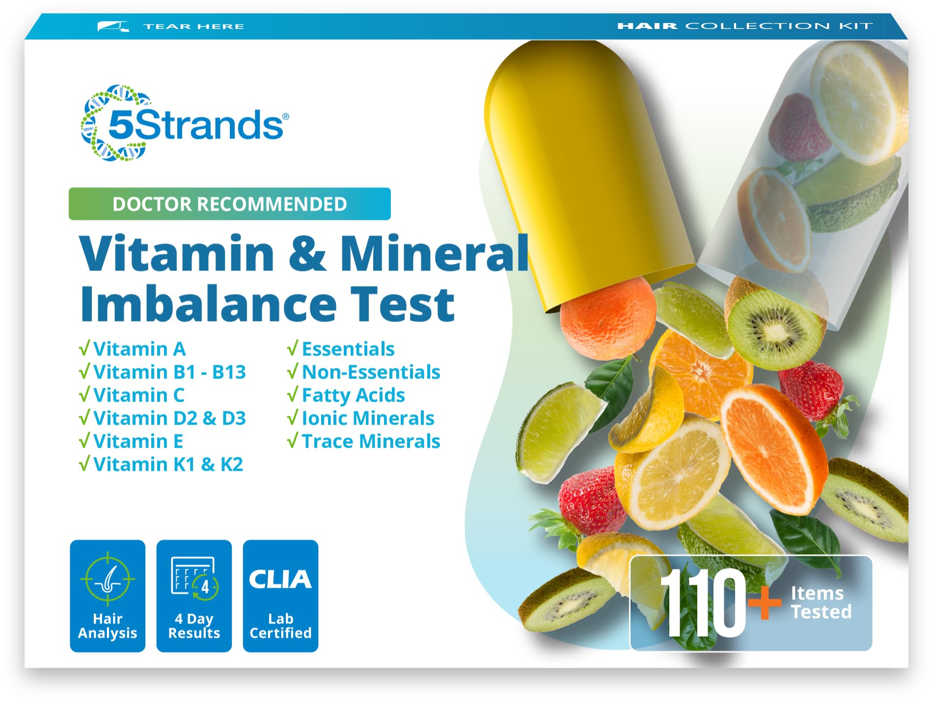 5Strands Nutrition Test for vitamins