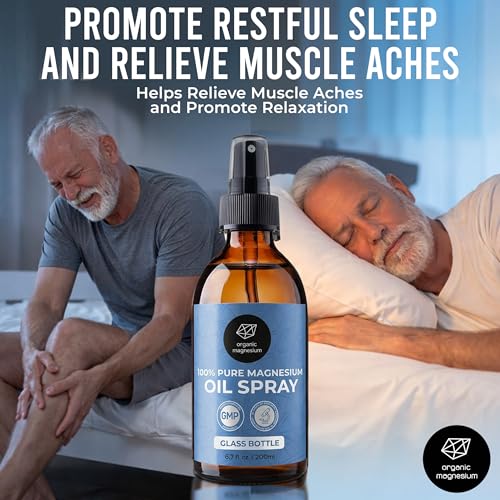 6.7oz magnesium oil for long-lasting relief