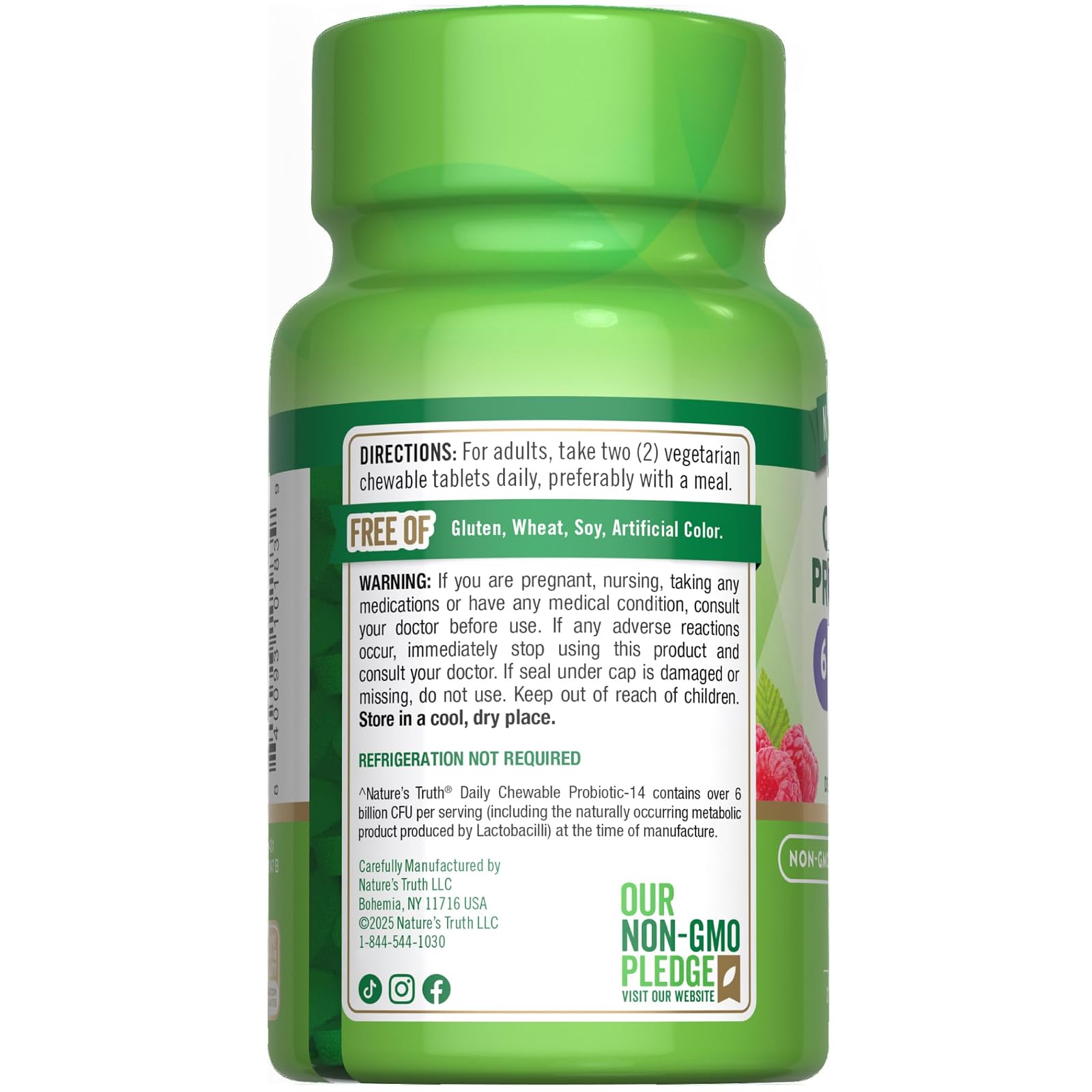 6 billion CFU chewable probiotics for wellness