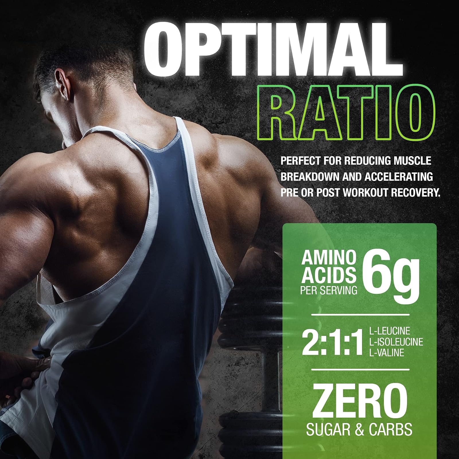 6 grams BCAA per serving