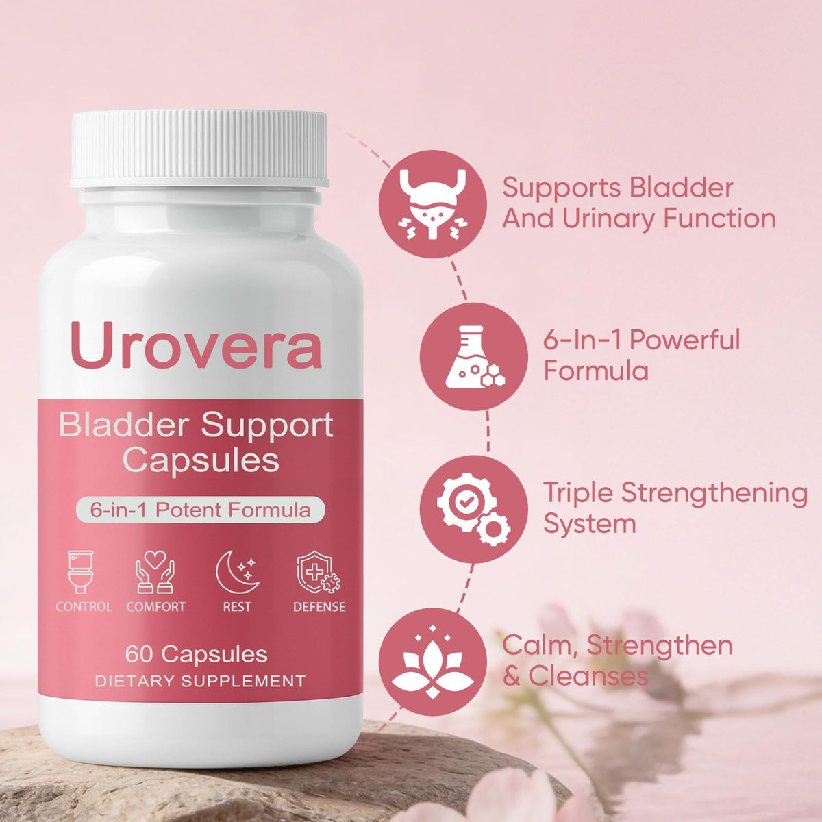 6-in-1 bladder support capsules