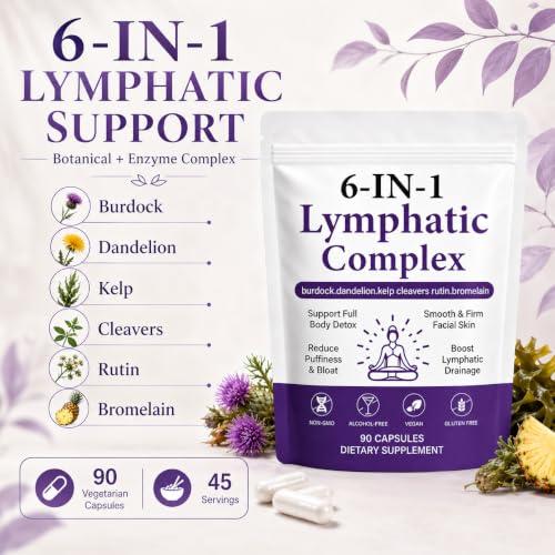 6-in-1 lymphatic support capsules